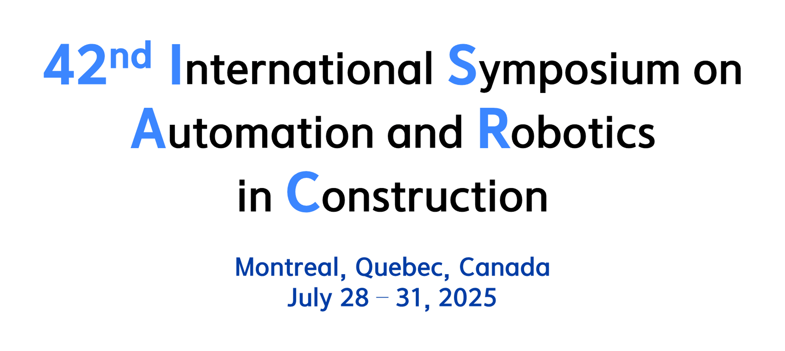 ISARC 2025 – The International Association for Automation and Robotics ...